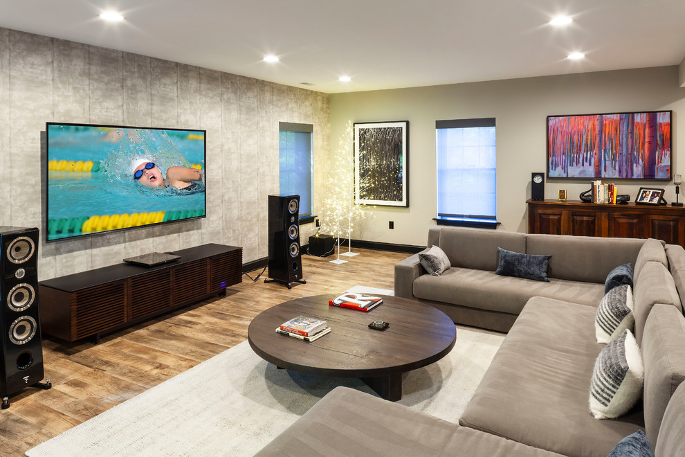 Industrial Style Basement Remodel - Industrial - Basement - Baltimore ...