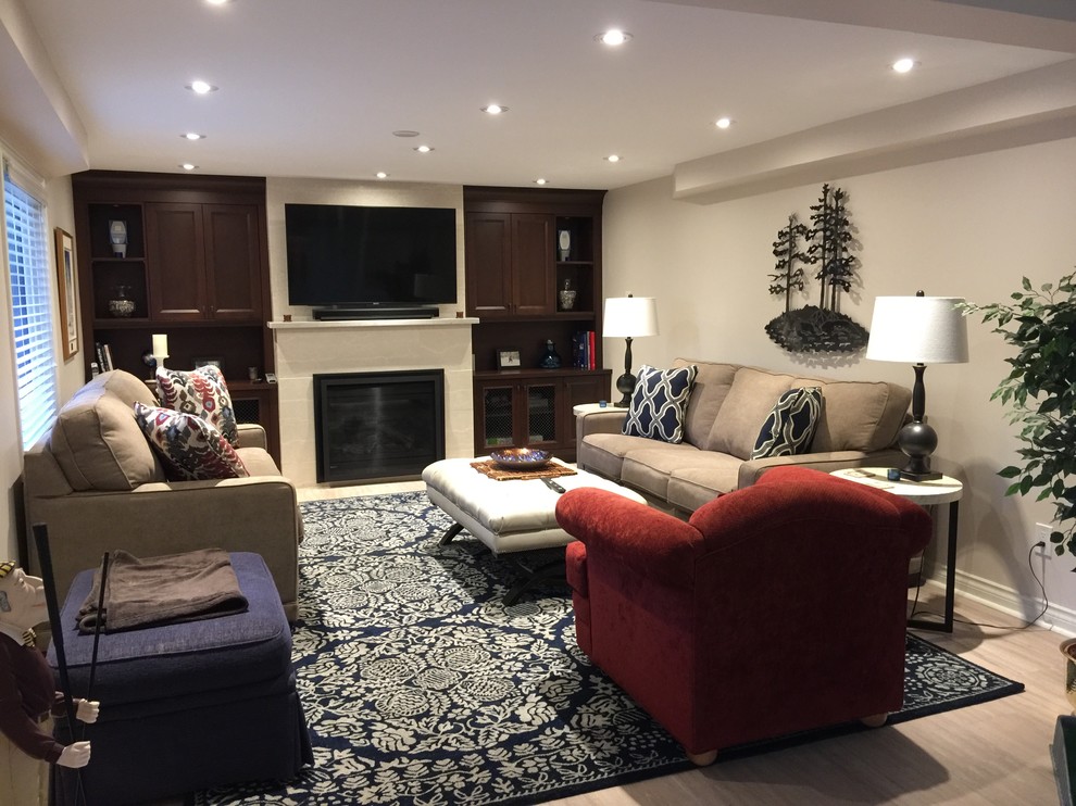 Inviting Sitting Area - Transitional - Basement - Toronto - by ...