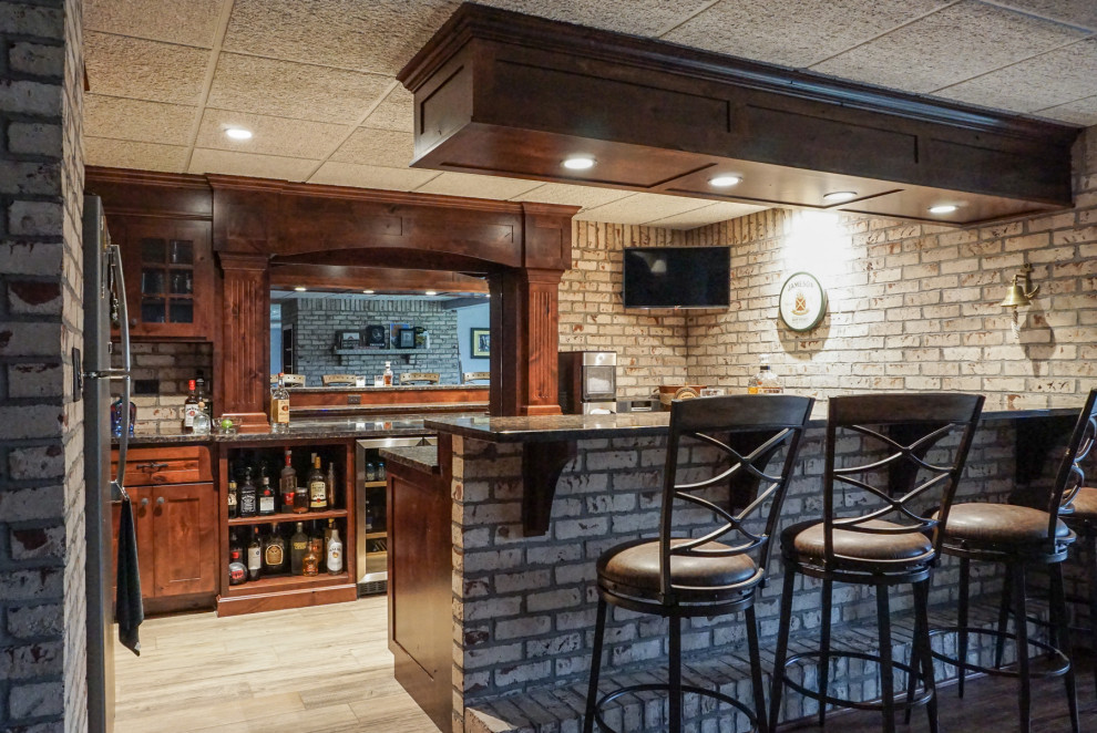 Irish Pub Basement Bar - Rustic - Basement - Other - by Schrock's ...
