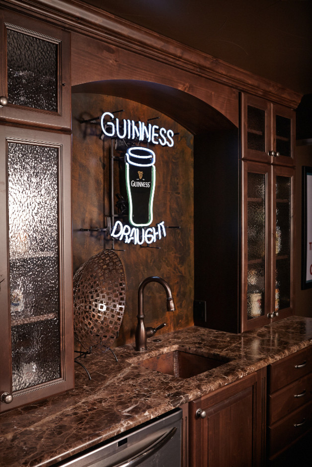 Irish Pub Basement Finish - Traditional - Basement - Denver - by ...
