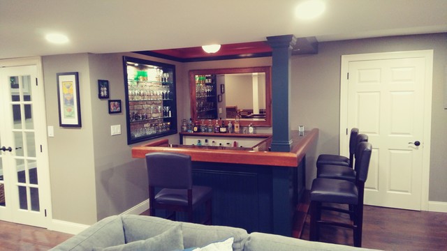 Irish Pub in Basement - Traditional - Basement - New York - by Anderson ...