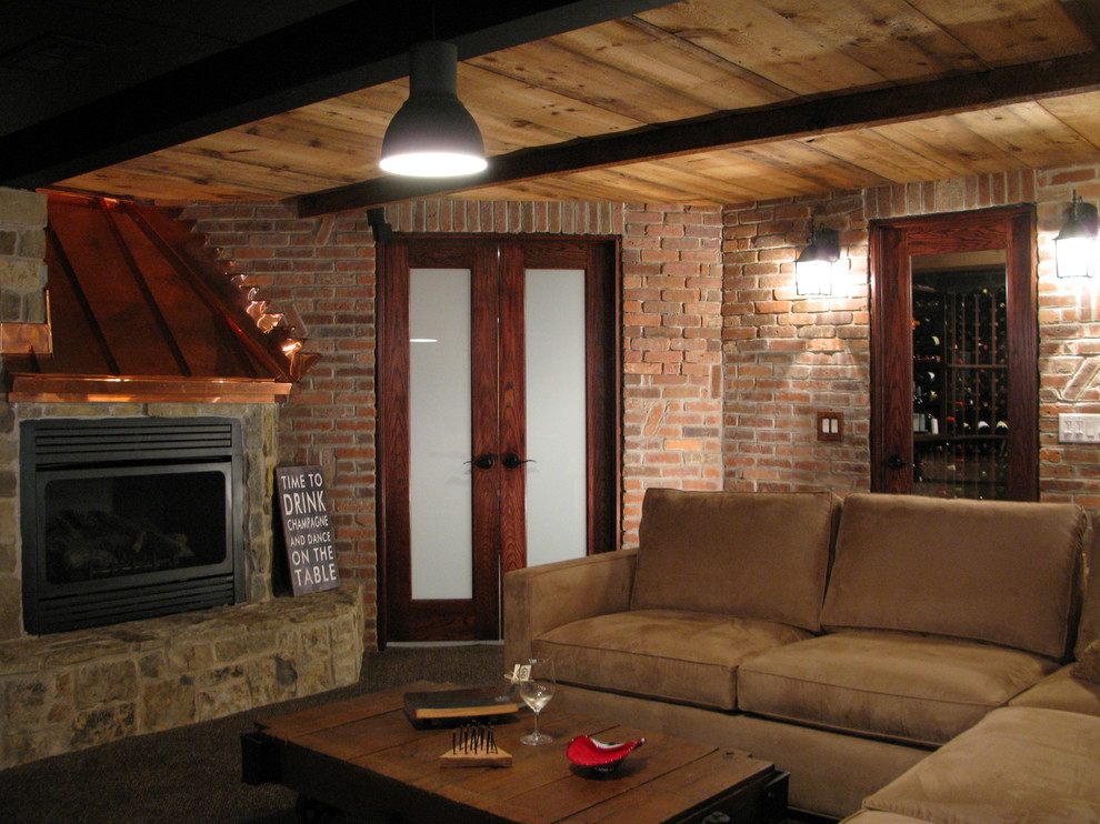 Irish Pub Man Cave - Traditional - Basement - Chicago - by Reclaimed ...