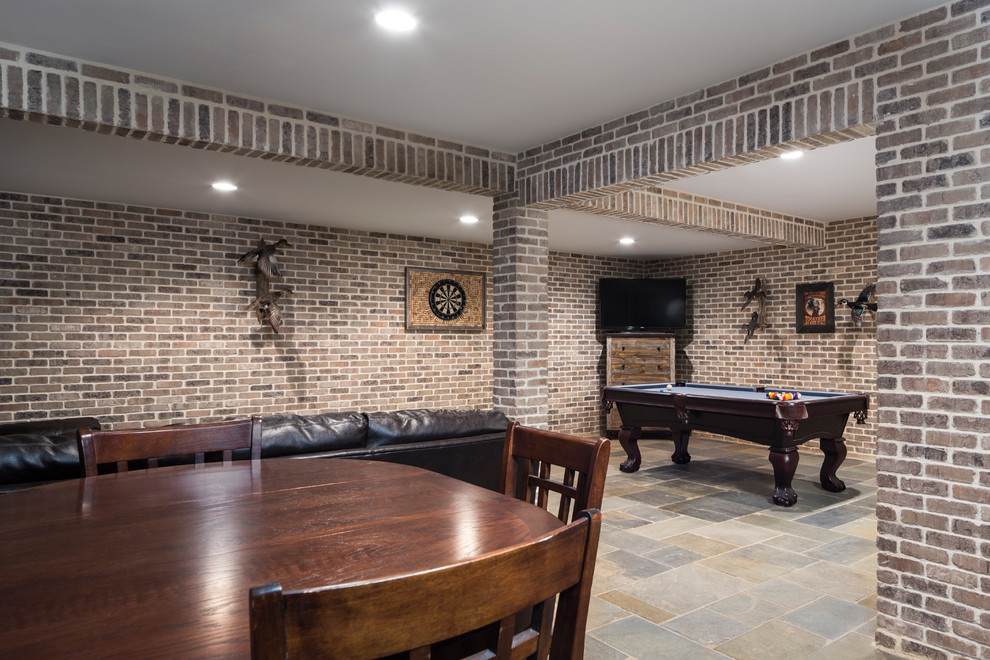Ironworks Thin Brick Basement - Georgia - Rustic - Basement - Other ...