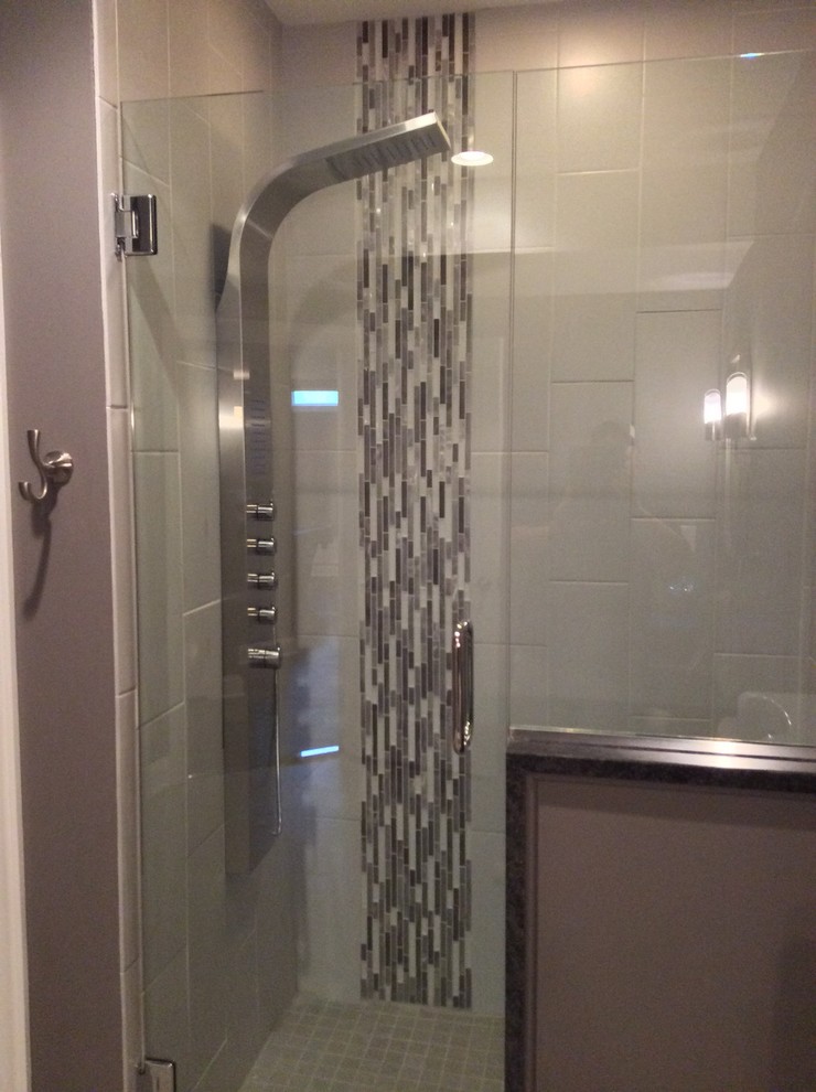 Island Lakes Finished Basement Project - Traditional - Basement ...