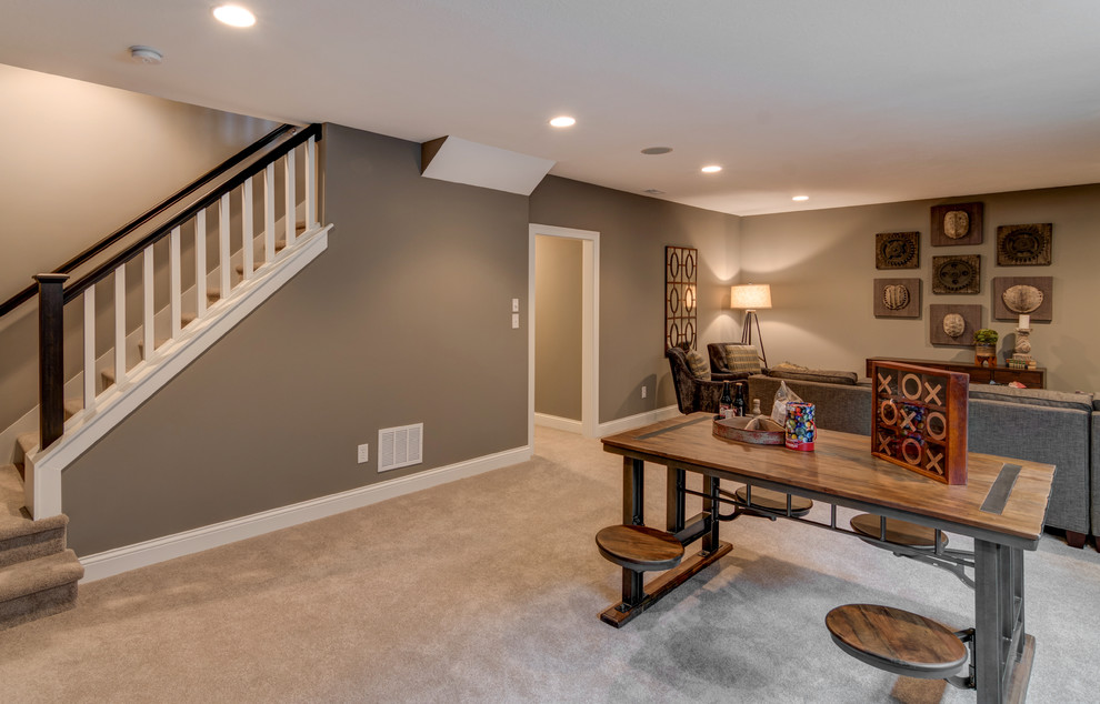 Jackson's Grant Model Home - Craftsman - Basement - Indianapolis - by ...