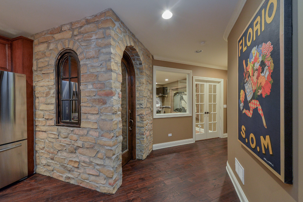 Jim & Gina's Basement - Traditional - Basement - Chicago - by Sebring ...