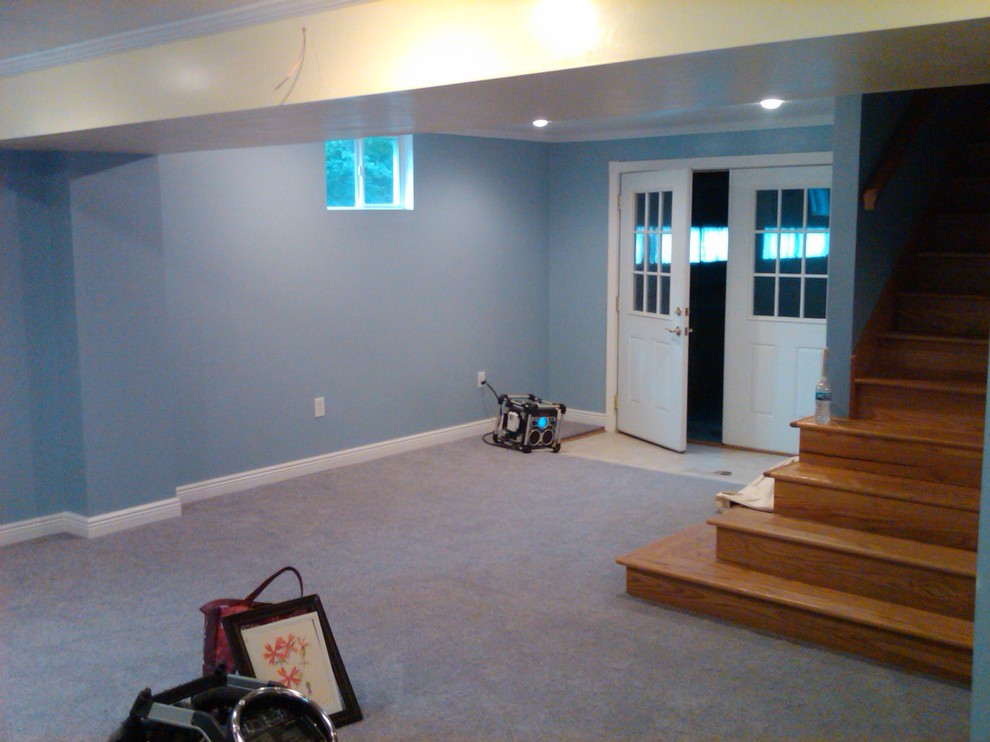 Keegan's Den - Traditional - Basement - Indianapolis - by DHM ...