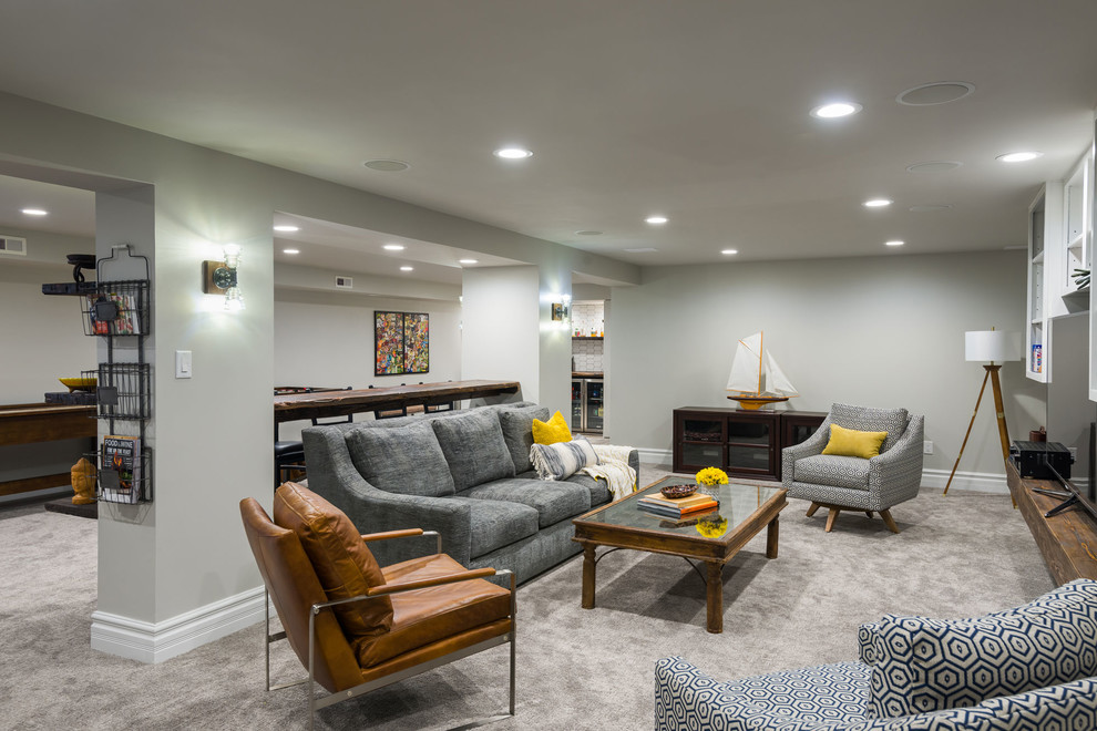 Kehrswood Basement - Basement - St Louis - by LU Design Build | Houzz