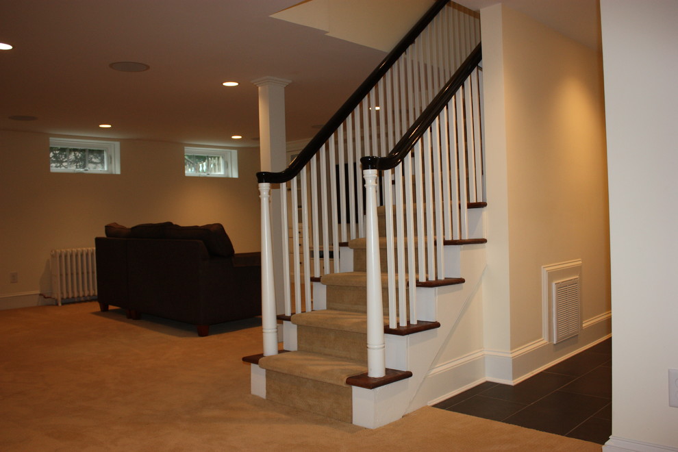 Kensington Avenue Basement Renovation - Traditional - Basement ...