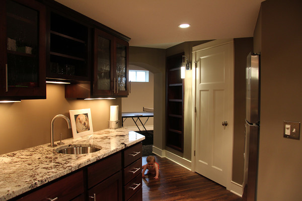 Kitchenette - Traditional - Basement - Minneapolis - by Stoic Homes | Houzz