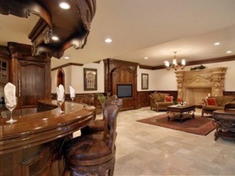 Lake Forest Custom Home - Traditional - Basement - Chicago - by IG ...
