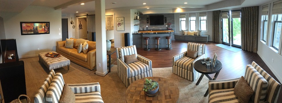 Lake View House Basement - Transitional - Basement - Burlington - by ...