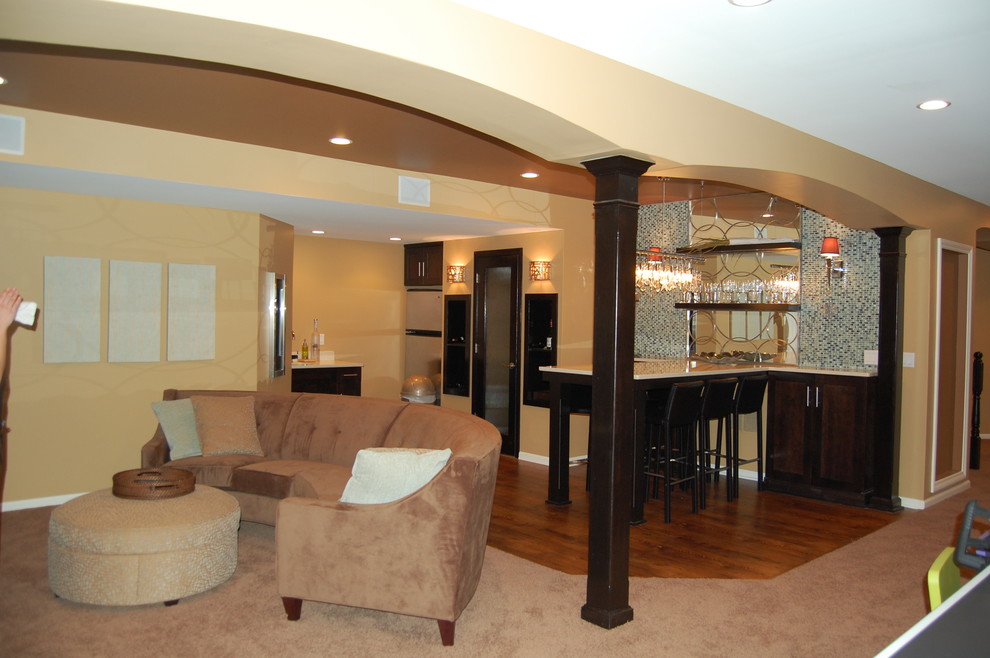 Lemke Basement - Transitional - Basement - Chicago - by Creative Homes ...