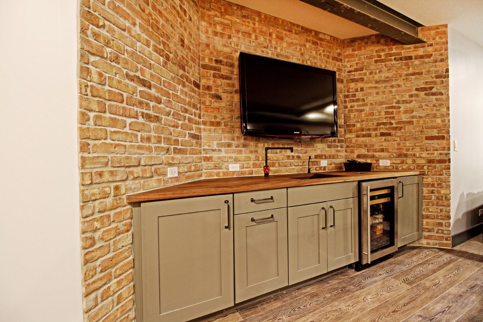 Loft-Style Basement—Frankfort, IL - Rustic - Basement - Chicago - by ...