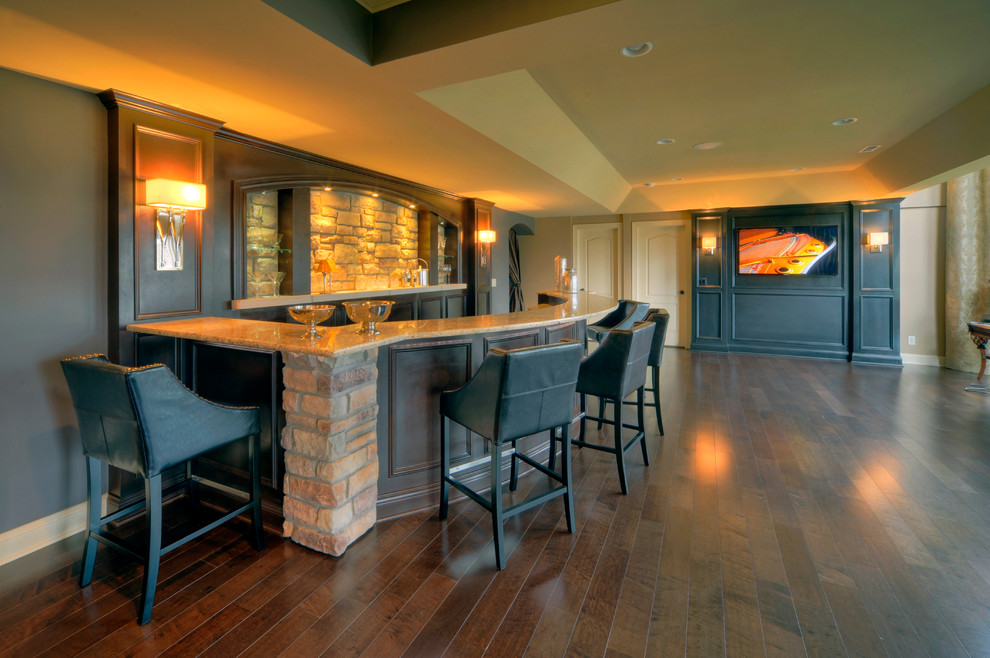 Lower Level Bar - Traditional - Basement - St Louis - by Liston Design ...