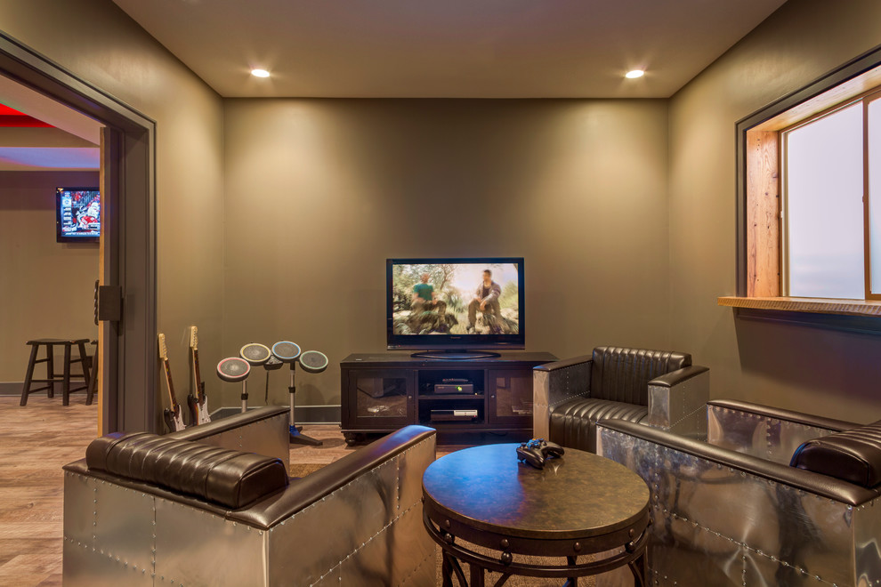 Lower Level Finish with Home Theatre and more! - Transitional ...