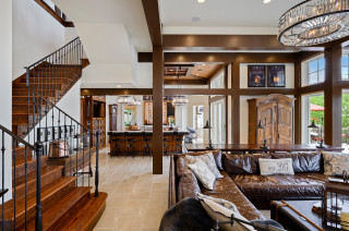 Lower Level Living Room - Mediterranean - Basement - Kansas City - by ...
