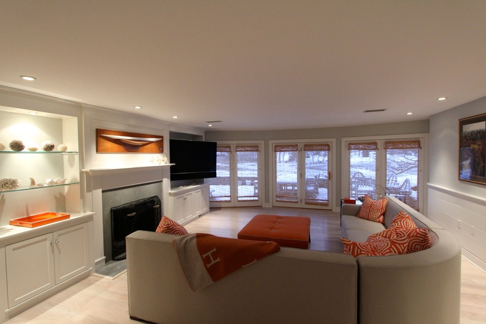 Lower Level Remodel - Contemporary - Basement - New York - by Sapia ...