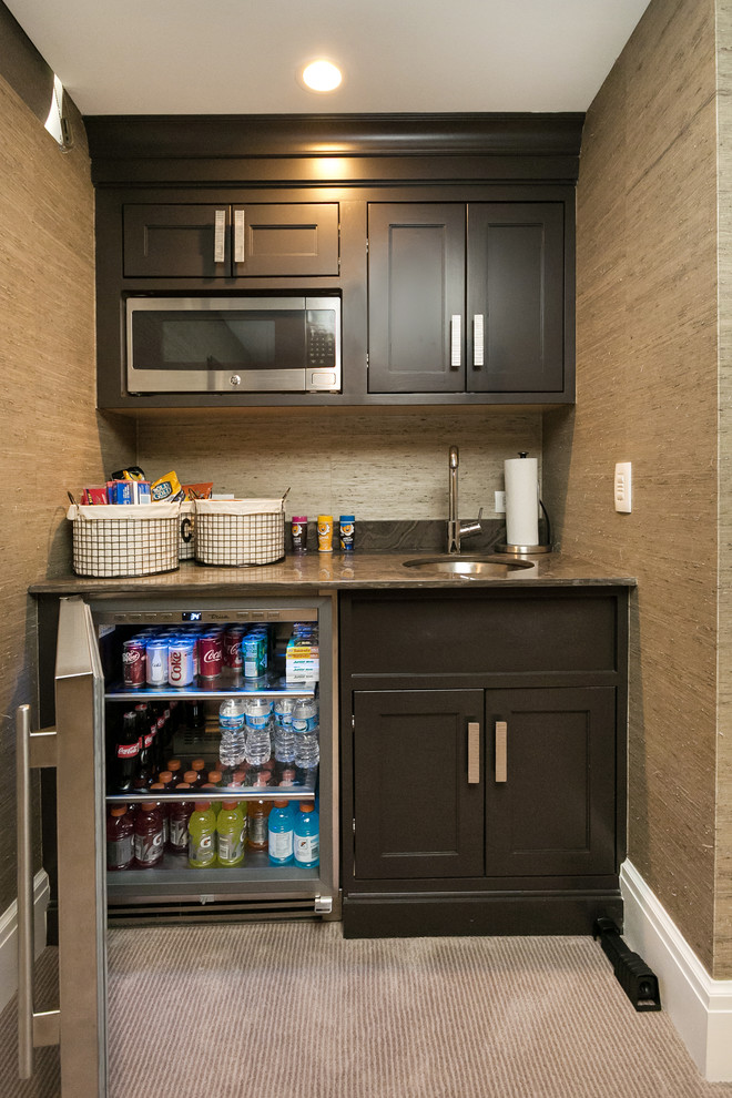 Lower Level Renovation with private hair salon - Contemporary ...