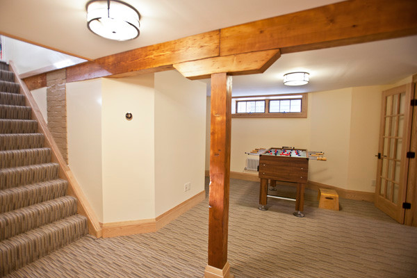 Macalester-Groveland Basement - Traditional - Basement - Minneapolis ...