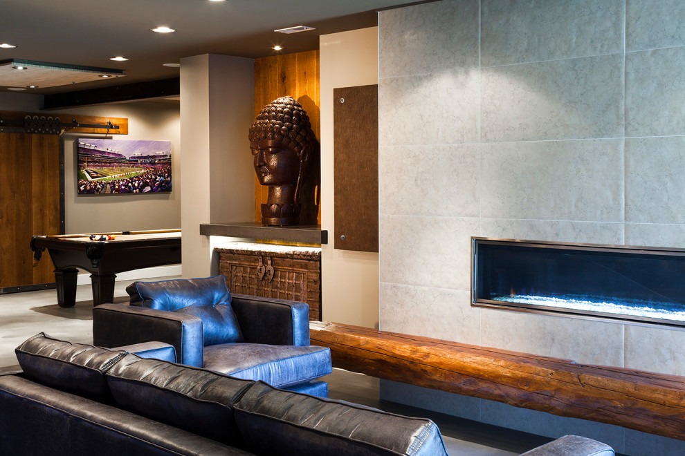Mack Daddy Basement - Contemporary - Basement - Baltimore - by Owings ...