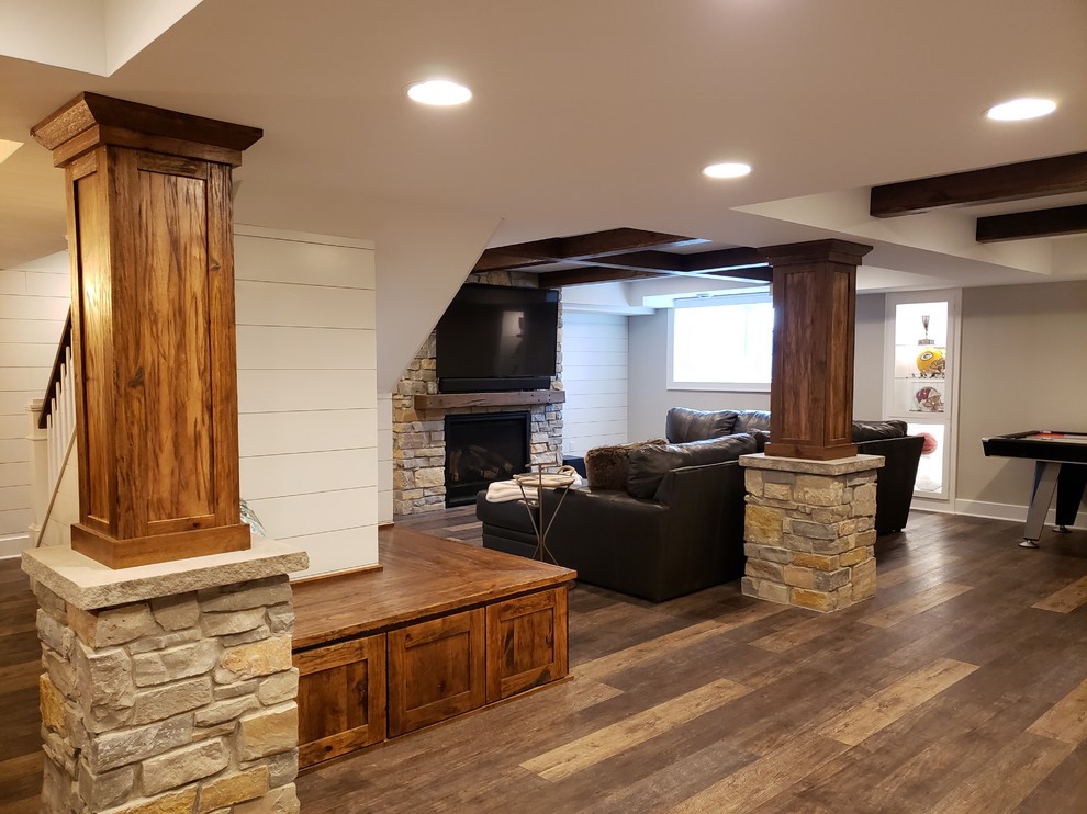 Mackenzie Court Lower Level - Rustic - Basement - Milwaukee - by Kahle ...