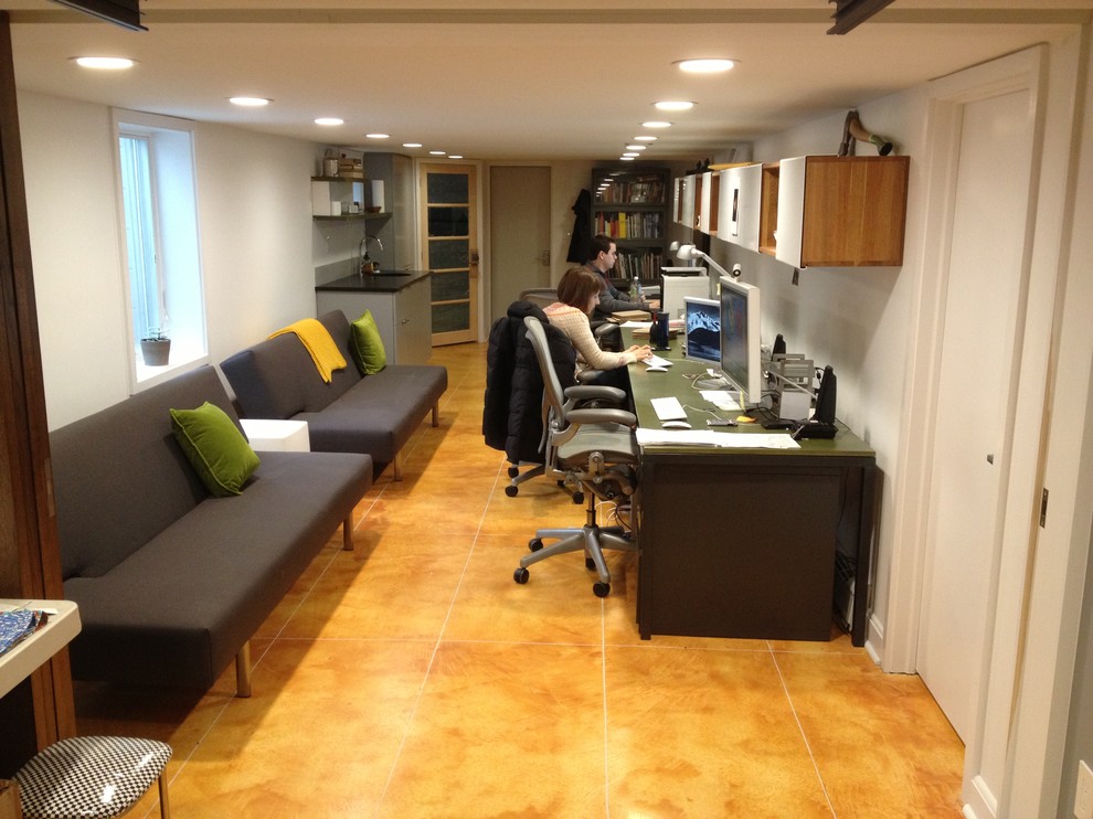 Madison Mid-century Modern - Modern - Basement - New York - by Codfish ...