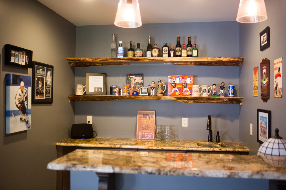 Man Cave Basement - Modern - Basement - Raleigh - by TEW Design Studio ...