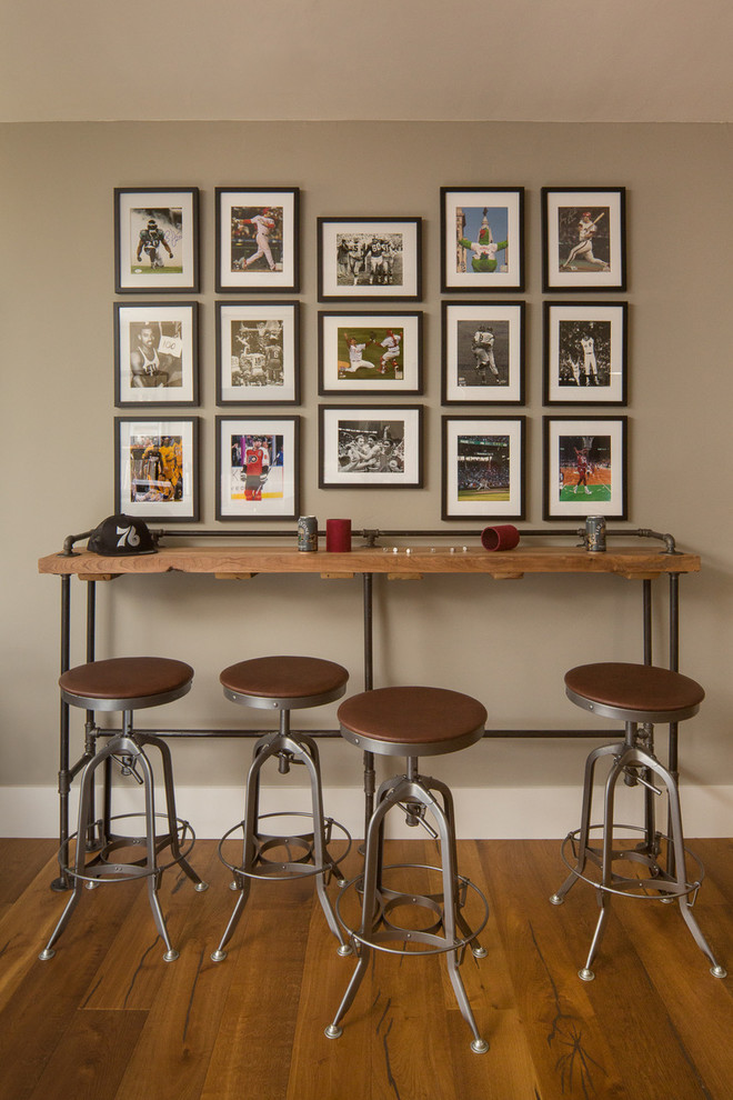 Man Cave - Rustic - Basement - San Francisco - by Yellow House | Houzz
