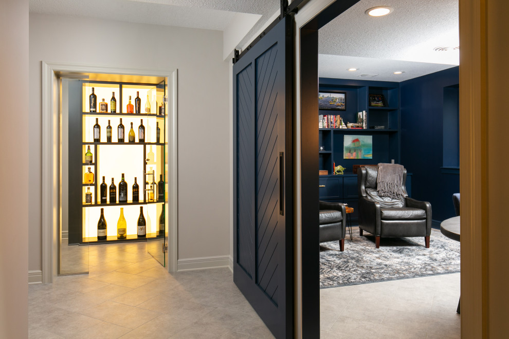 Manor Road Basement & Wine Cellar - Basement - Kansas City - by ...