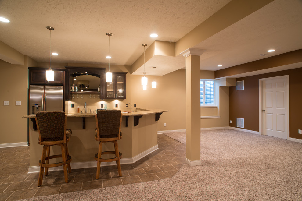 Manteo Basement Remodel - Traditional - Basement - Indianapolis - by ...