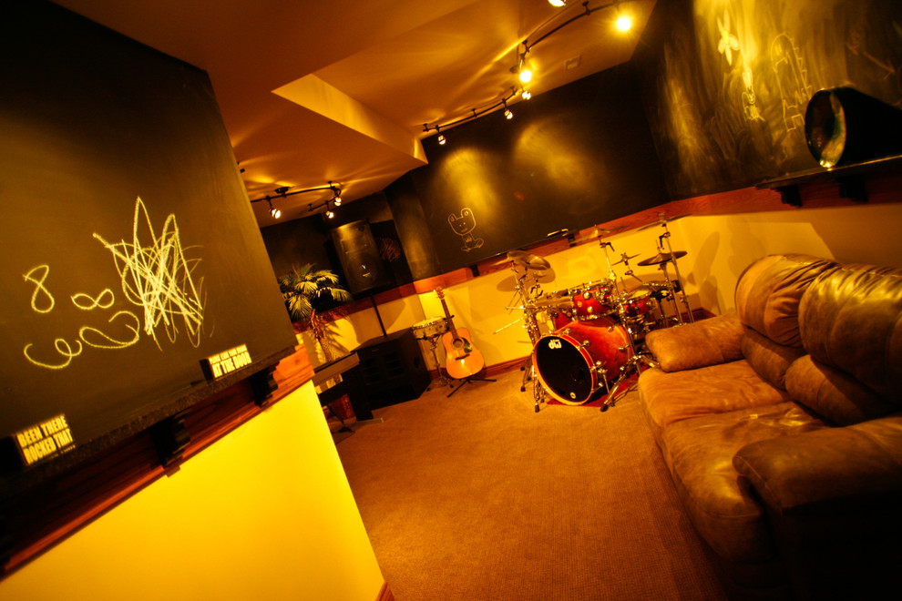 Martin Basement - Music Room - Craftsman - Basement - Grand Rapids | Houzz