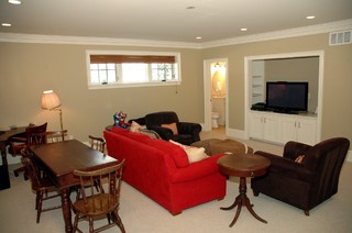 Martina Basement Bonus Room - Traditional - Basement - Atlanta - by ...