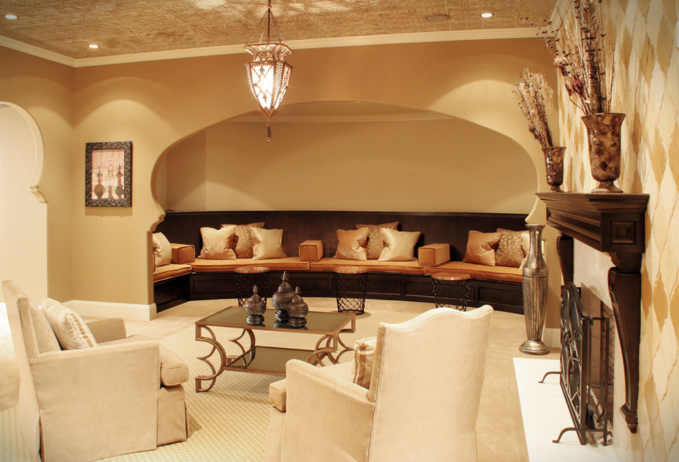 Mediterranean Basement and Bath - Mediterranean - Basement - Cleveland ...