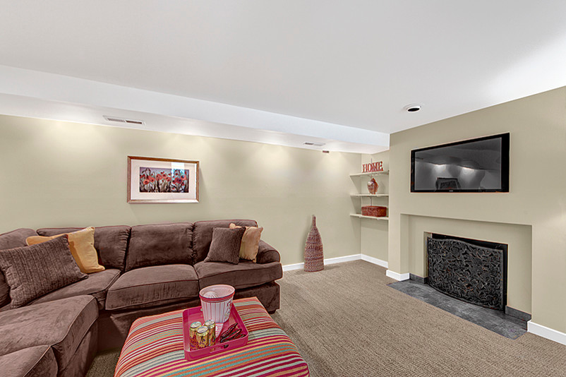 Mercer Island Traditional Staged House - Traditional - Basement ...