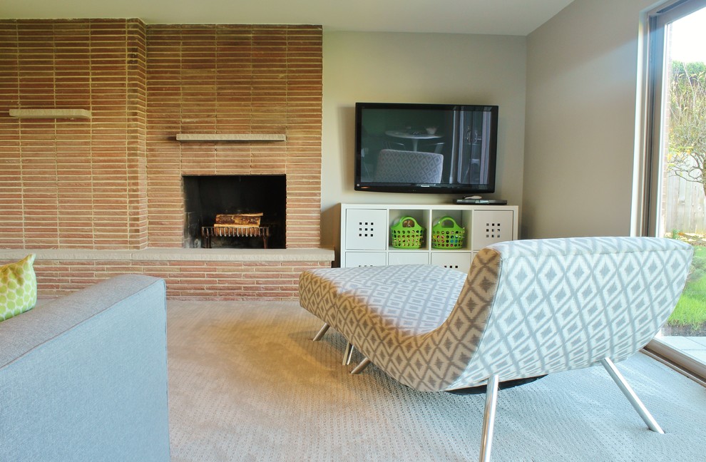 Mid-century Fixer Upper Becomes Forever Home - Midcentury - Basement ...