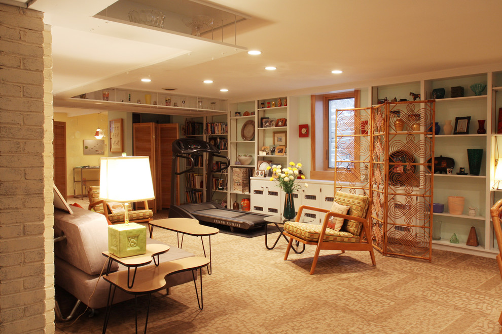 Mid-Century Home - Modern - Basement - Chicago - by A Better Home | Houzz