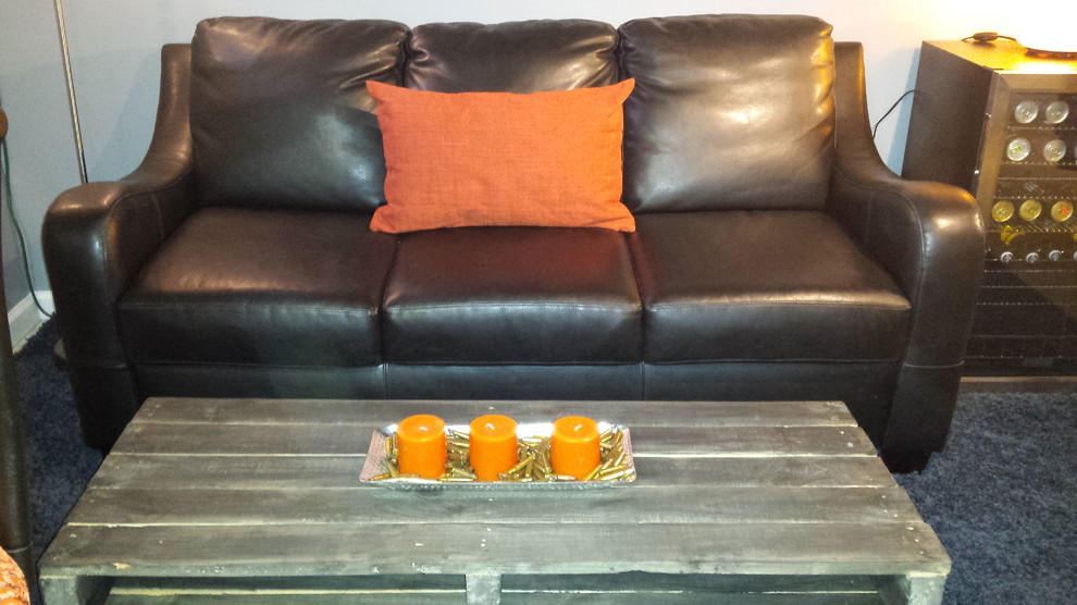 Military Man Cave - Industrial - Basement - Detroit - by Art by Design ...