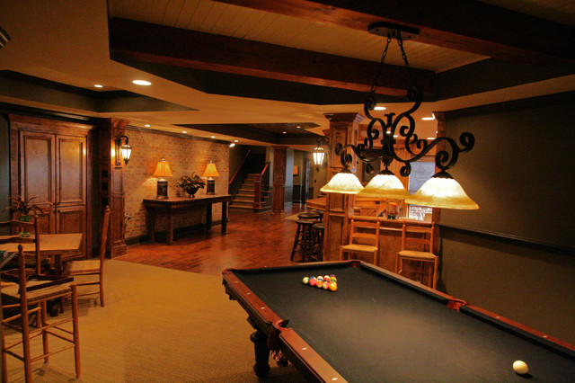 Milton Basement - Rustic - Basement - Atlanta - by True Built, Inc ...