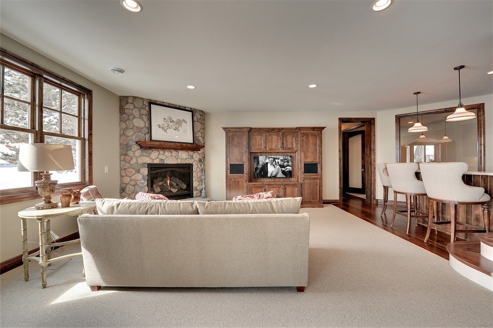 Minnewashta Lake Home - Traditional - Basement - Minneapolis - by ...