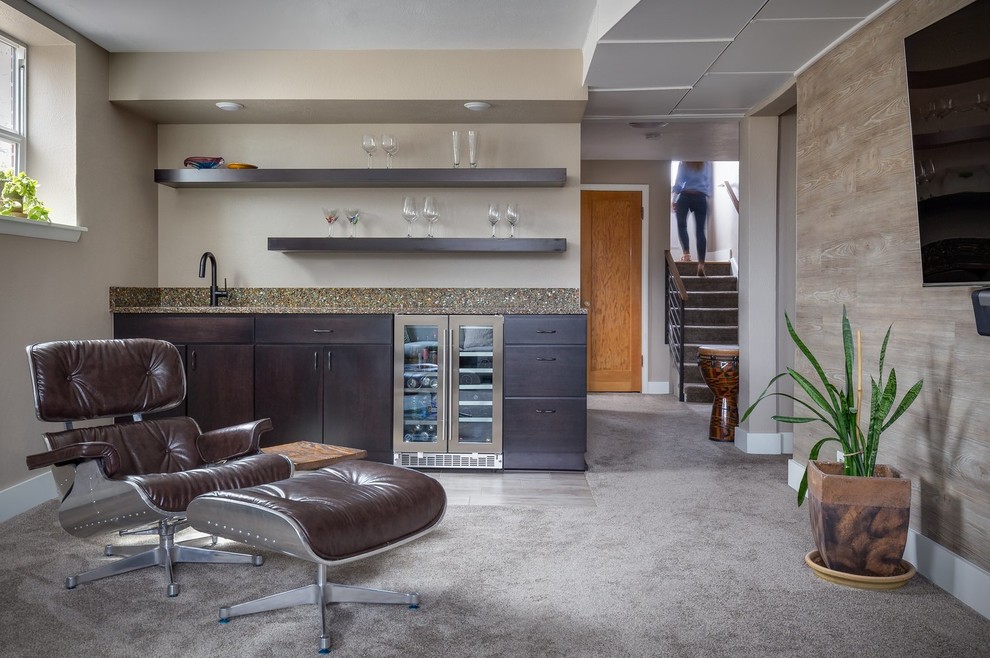 Modern Basement - Contemporary - Basement - Denver - by Basements ...