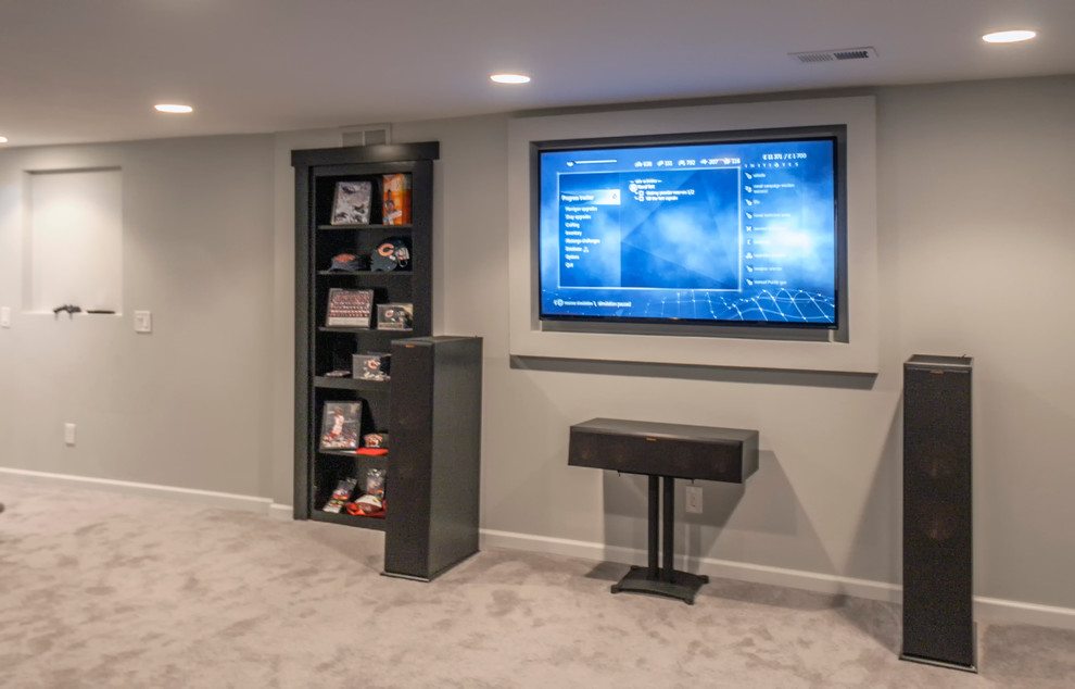 Modern Basement - Modern - Basement - Denver - by Brothers Construction ...