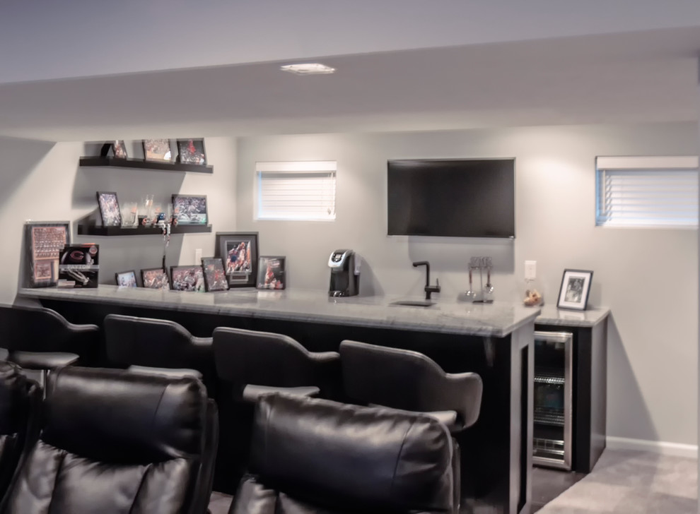 Modern Basement - Modern - Basement - Denver - by Brothers Construction ...
