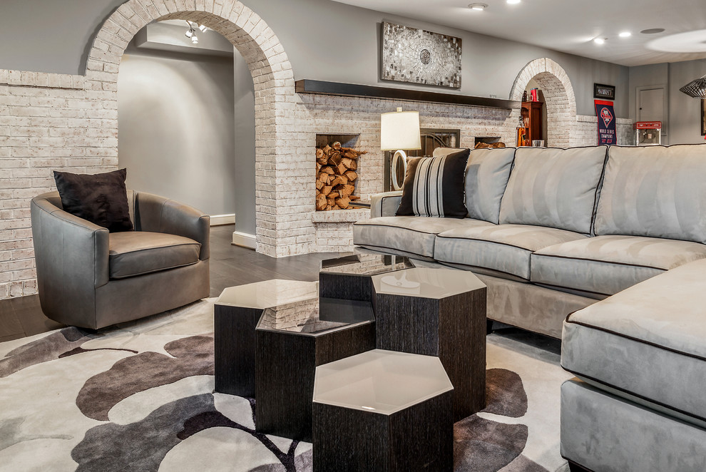 Modern Comfort - Basement Says Goodbye to Its Traditional Roots ...