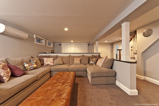 Modern Contemporary Basement Design Build Remodel - Modern - Basement ...