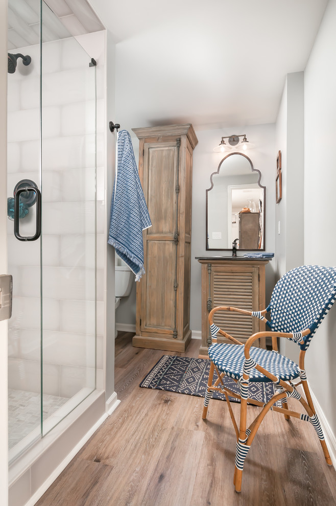 Modern Farmhouse Basement Renovation - Farmhouse - Basement - Atlanta ...
