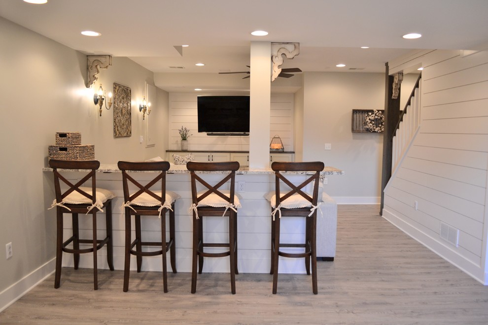 Modern Farmhouse Basement - Farmhouse - Basement - Detroit - by ...