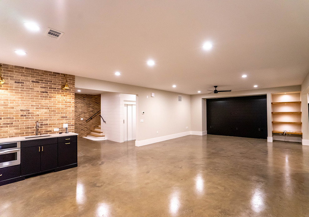 Modern Farmhouse - Farmhouse - Basement - Atlanta - by Infinite Home ...