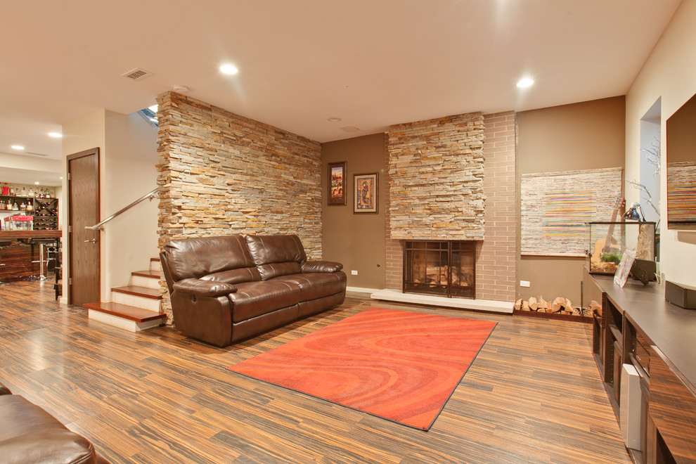 Modern Luxury, Custom Home Northfield, IL - Contemporary - Basement ...