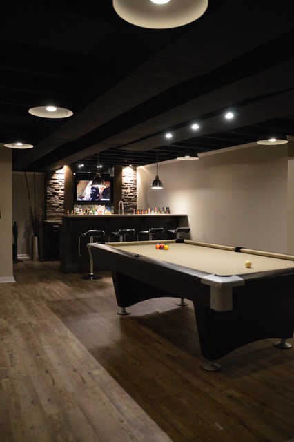 Modern Novi - Modern - Basement - Detroit - by Finished Basements Plus ...